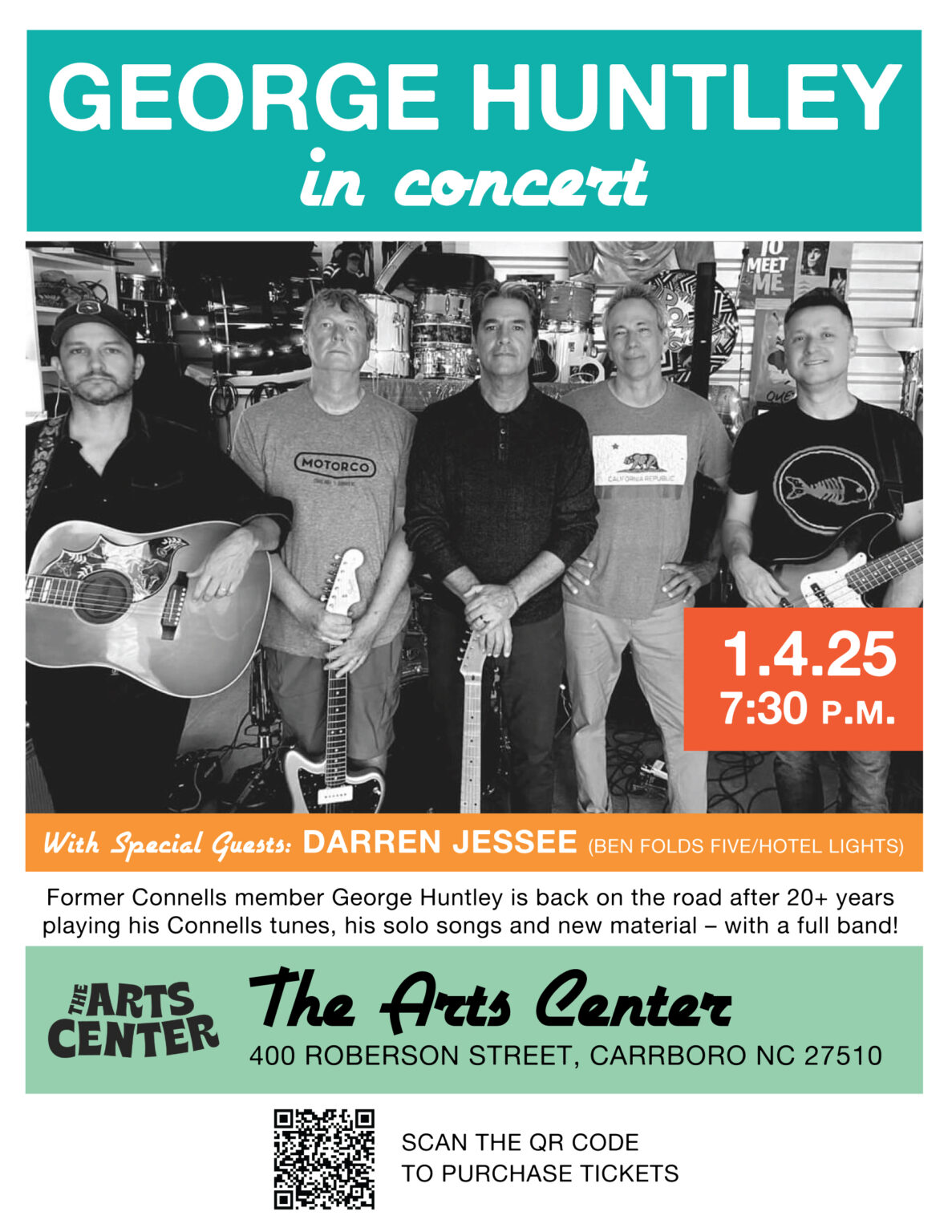 Jan 4th, 2025: George Huntley Band w special guest Darren Jessee (Ben ...